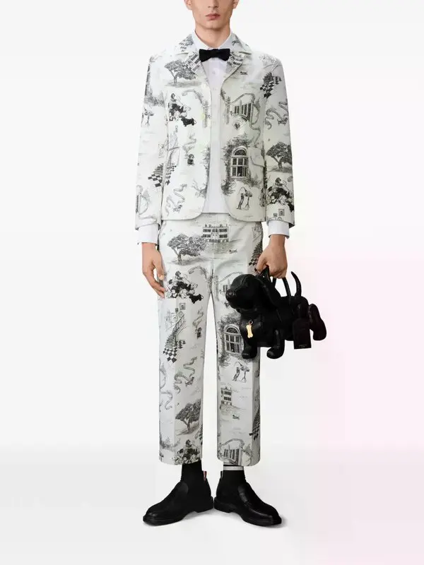 Thom Browne 4-bar Oxford Polo Shirt - White