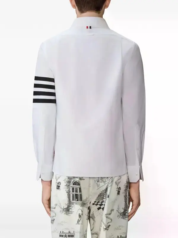 Thom Browne 4-bar Oxford Polo Shirt - White