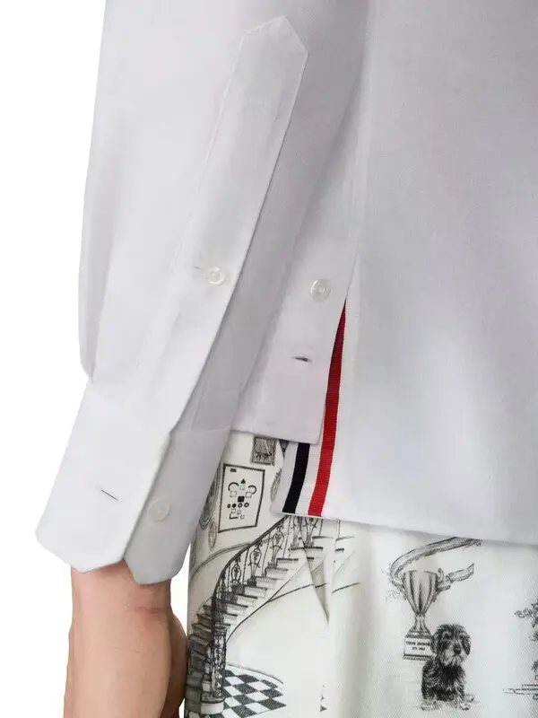 Thom Browne 4-bar Oxford Polo Shirt - White
