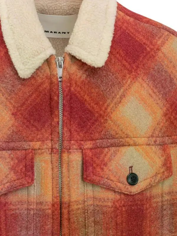 MARANT Gilet With Check Pattern - Red