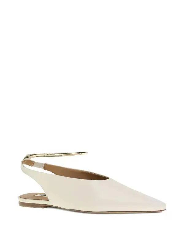 JIL SANDER Ring Ballet Flats - Neutrals