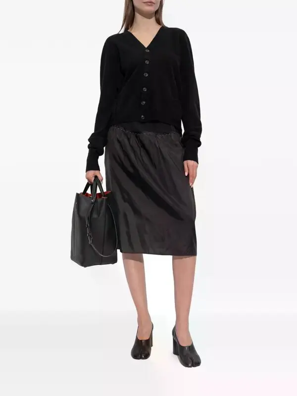 MAISON MARGIELA Midi Ruffle Skirt - Black