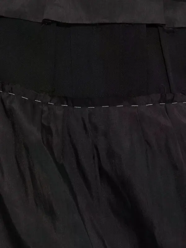 MAISON MARGIELA Midi Ruffle Skirt - Black