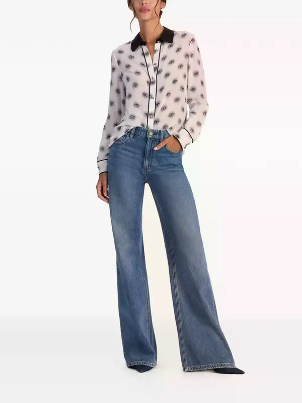 Alice + Olivia Willa Printed Shirt