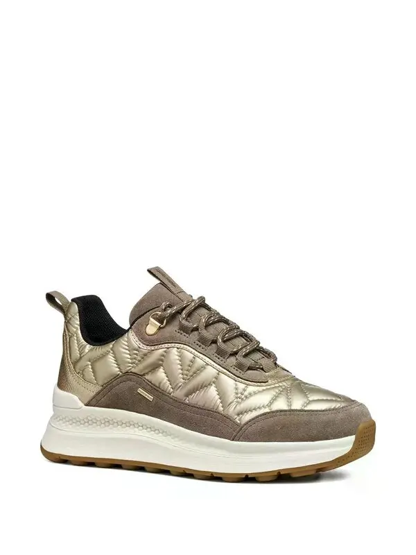 Geox Quilted Lace-up Sneakers