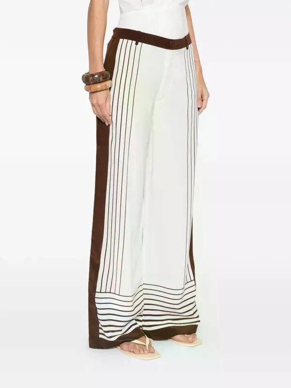 SIR. Leilana Striped Trousers - White