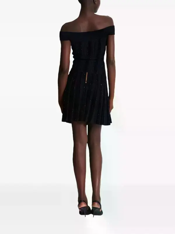 Balmain Glitter Off-the-shoulder Top