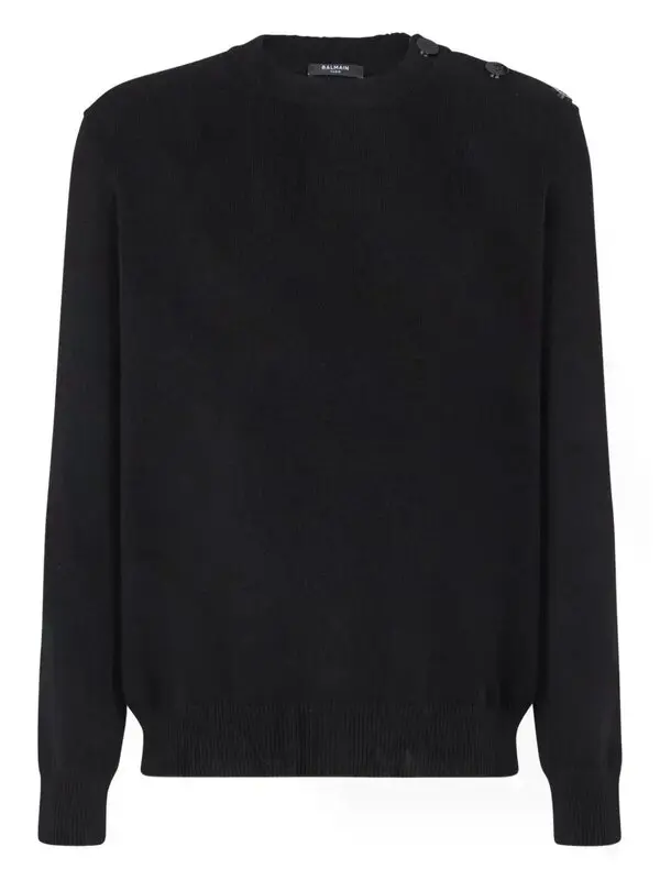 Balmain Buttoned Cashmere Sweater