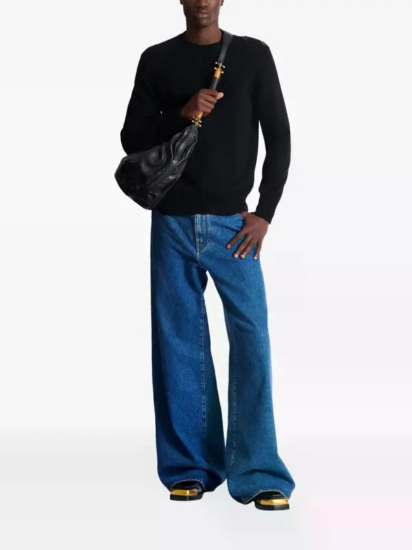 Balmain Buttoned Cashmere Sweater