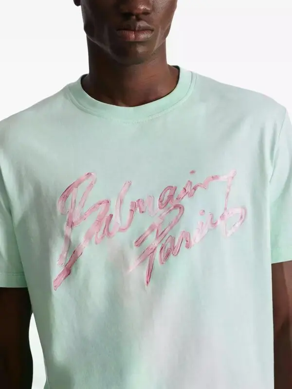 Balmain Printed Cotton T-shirt