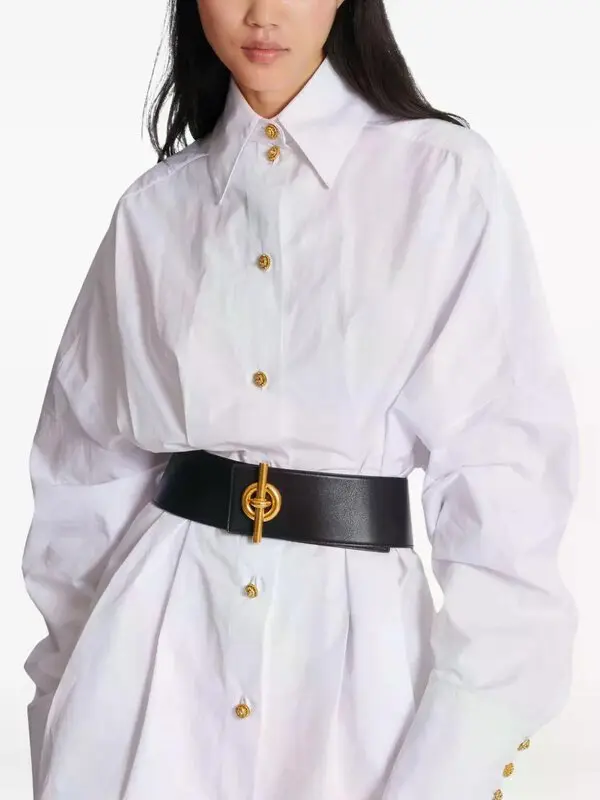 Balmain T-bar Leather Belt