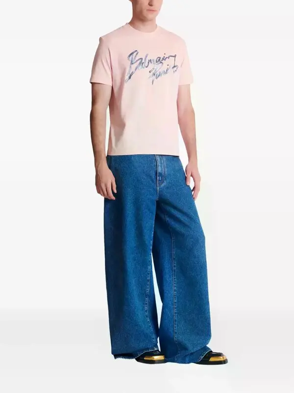 Balmain Printed Cotton T-shirt