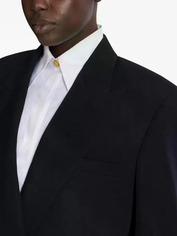 Balmain Grain-de-poudre Double-breasted Blazer