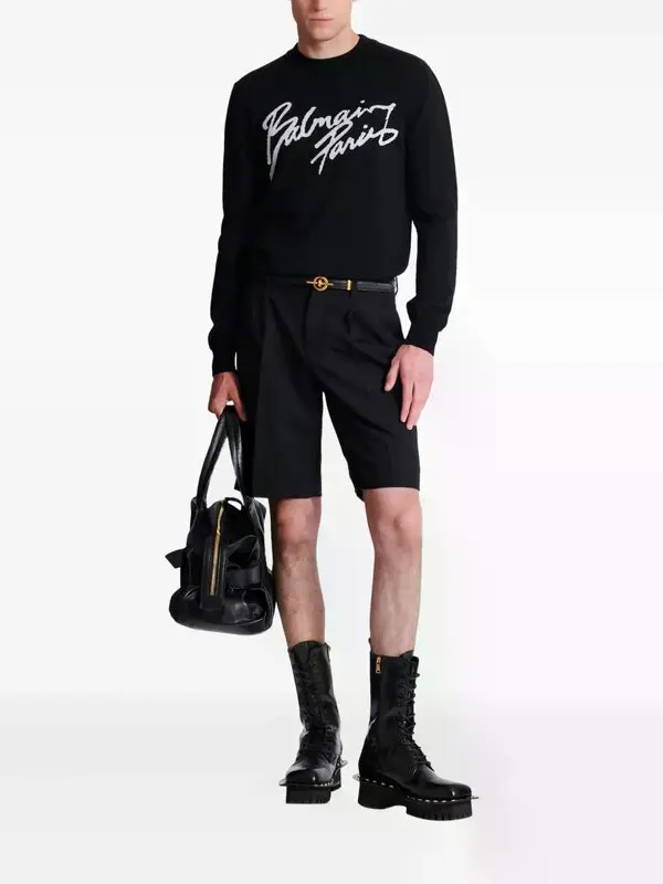 Balmain Crew-neck Wool Sweater