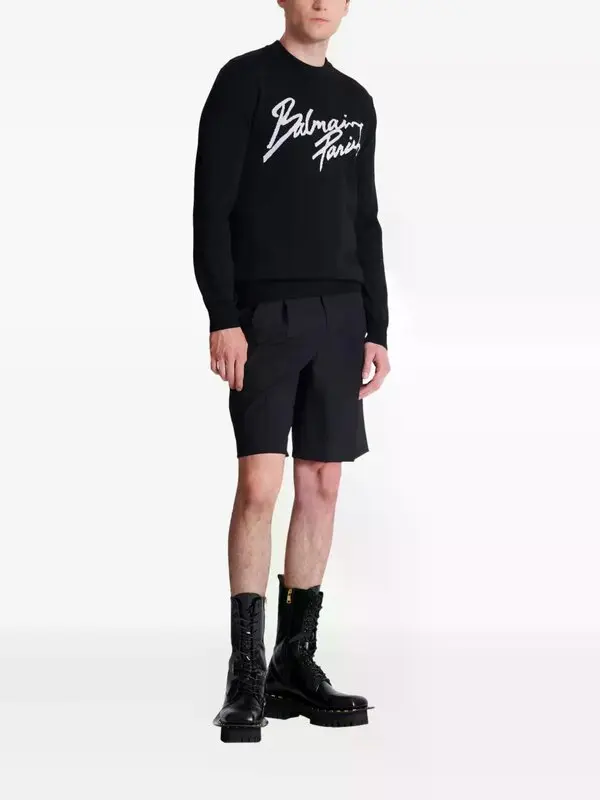 Balmain Crew-neck Wool Sweater