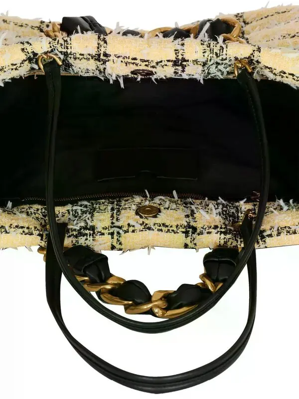 Balmain 1945 Plaid Tote