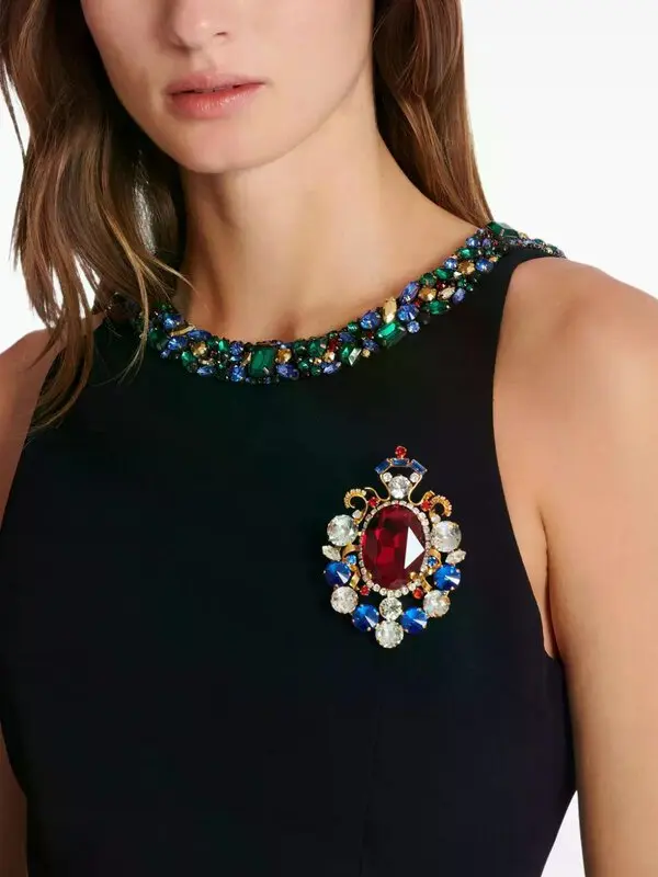 Balmain Crystal-embellished Brooch