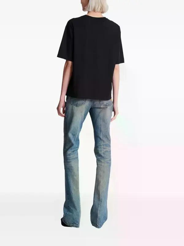 Balmain Brush Print Cotton Jersey T-shirt