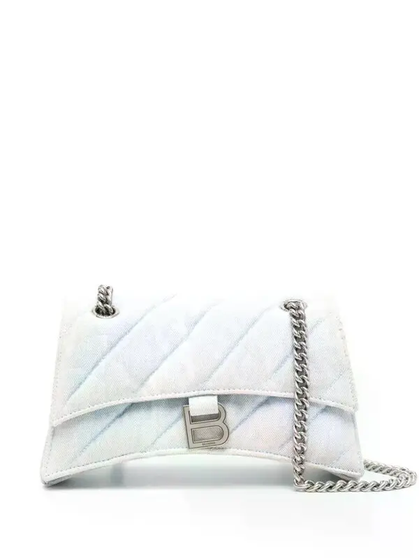 Balenciaga Crush Denim Shoulder Bag