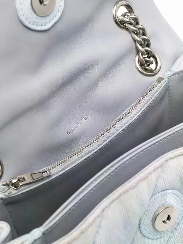 Balenciaga Crush Denim Shoulder Bag
