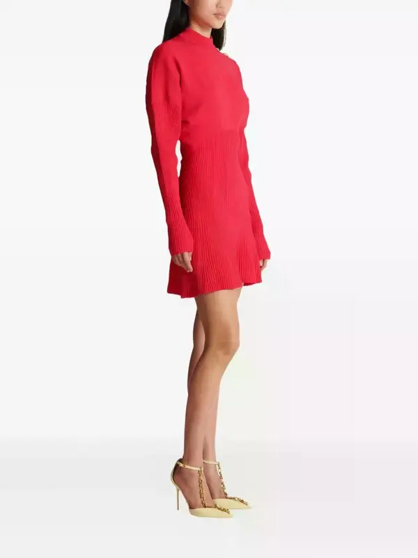 Balmain Short Flared Knit Dress