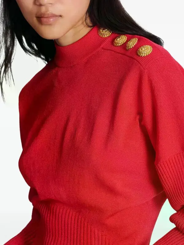 Balmain Short Flared Knit Dress