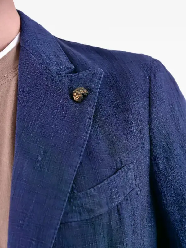 GABRIELE PASINI Textured Single Breasted Blazer