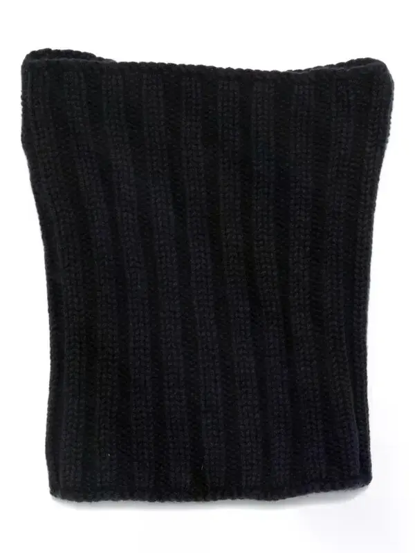 DELL'OGLIO Ribbed Neck Warmer - Blue