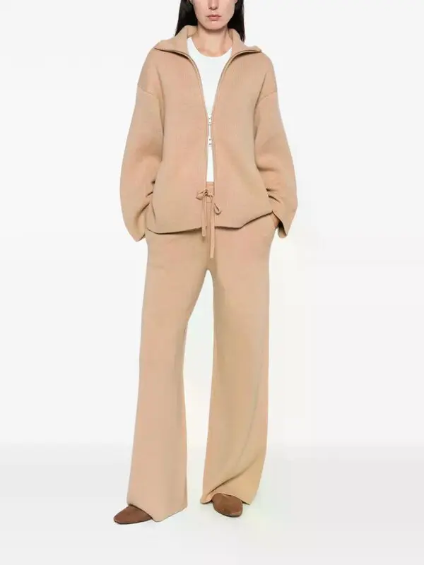 Soft Goat Zip Cardigan