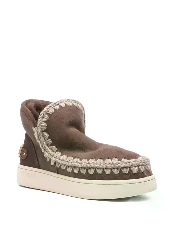 Mou 35mm Sheepskin-lined Ankle Boots - Brown