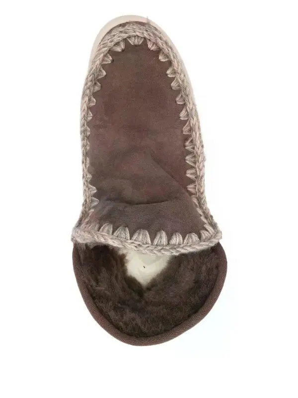 Mou 35mm Sheepskin-lined Ankle Boots - Brown