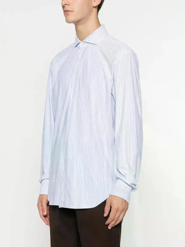 DELL'OGLIO Striped Shirt - Blue