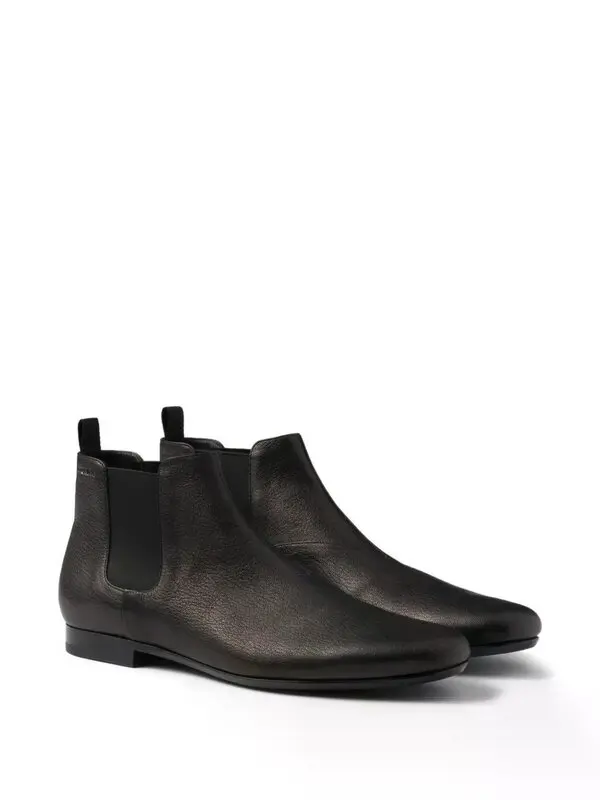 Prada Leather Chelsea Boots