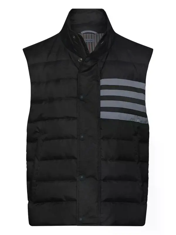 Thom Browne 4-bar Side-pockets Gilet - Grey