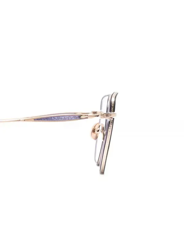Matsuda Engraved Full Rim Eyeglasses - Blue