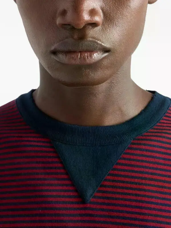 Prada Striped-pattern Pocket T-shirt - Red