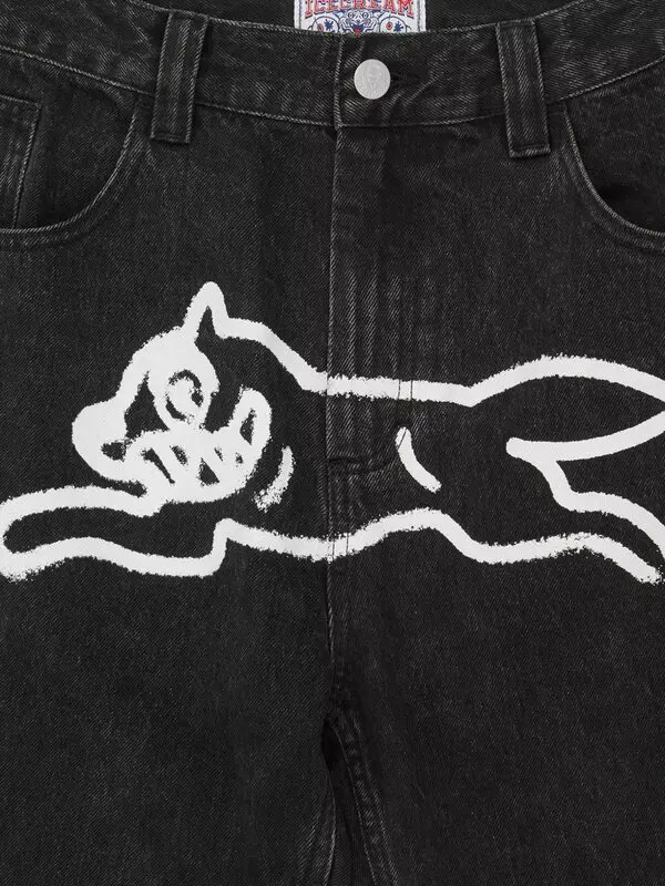 ICECREAM Running Dog Graphic Jeans