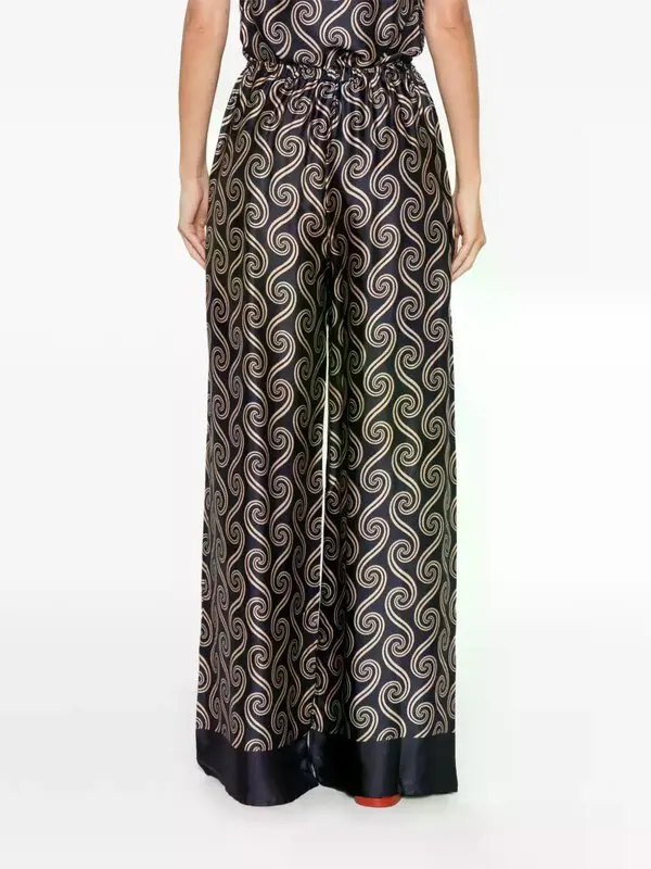 Faithfull The Brand Jensen Pattern Trousers - Blue