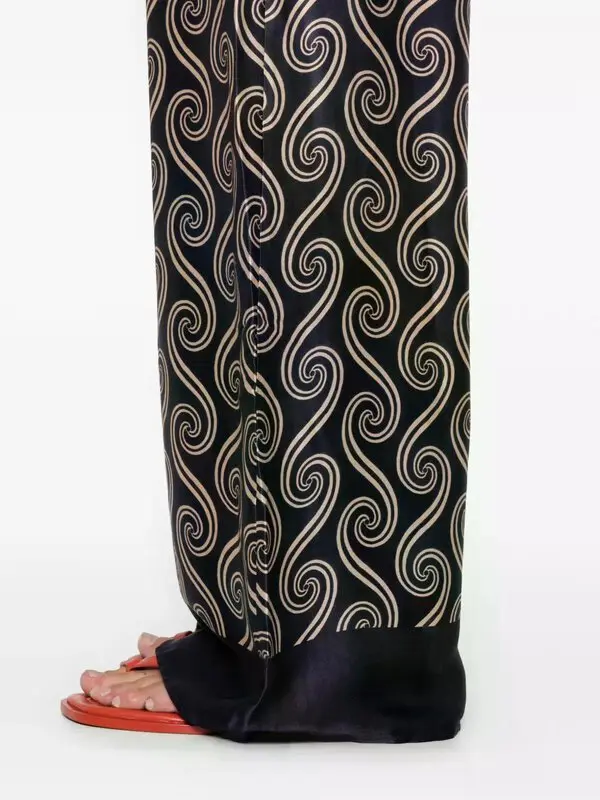 Faithfull The Brand Jensen Pattern Trousers - Blue