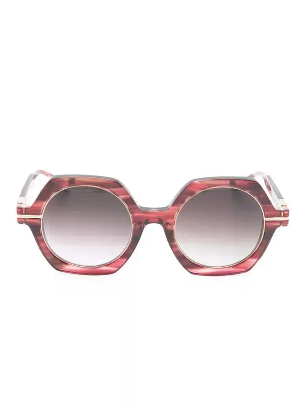 Matsuda Geometric Sunglasses - Red