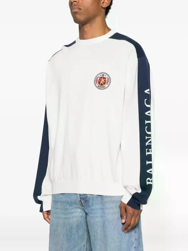 Balenciaga Logo-embroidered Sweater