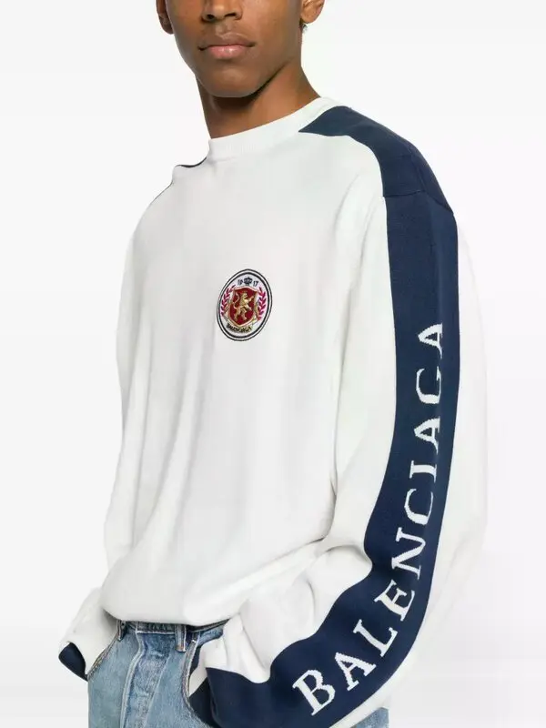 Balenciaga Logo-embroidered Sweater