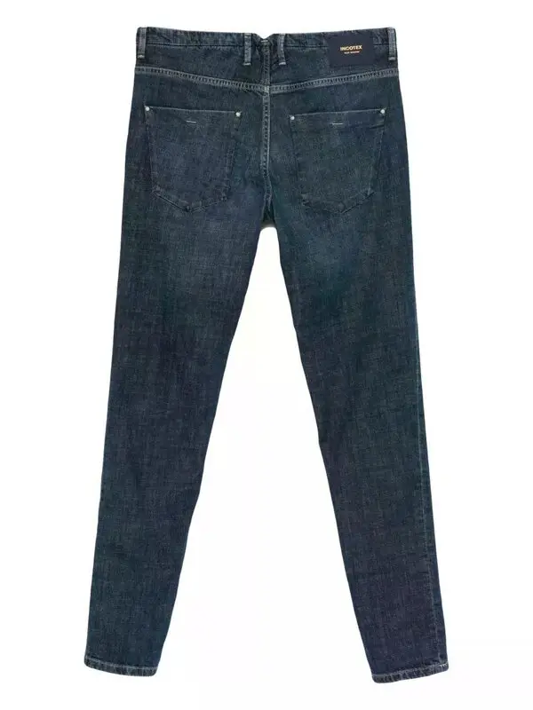 Incotex Buttoned Jeans - Blue