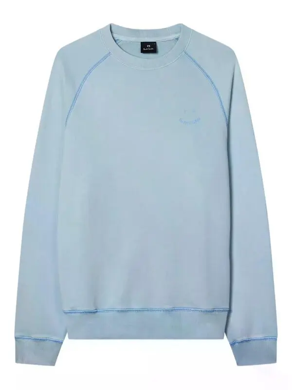 Paul Smith Embroidered-logo Sweatshirt - Blue