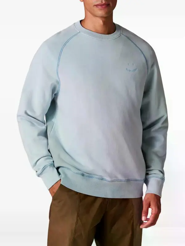 Paul Smith Embroidered-logo Sweatshirt - Blue