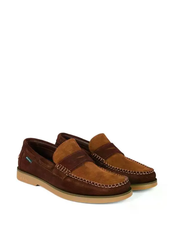 Paul Smith Suede Loafers With Contrast Stitching