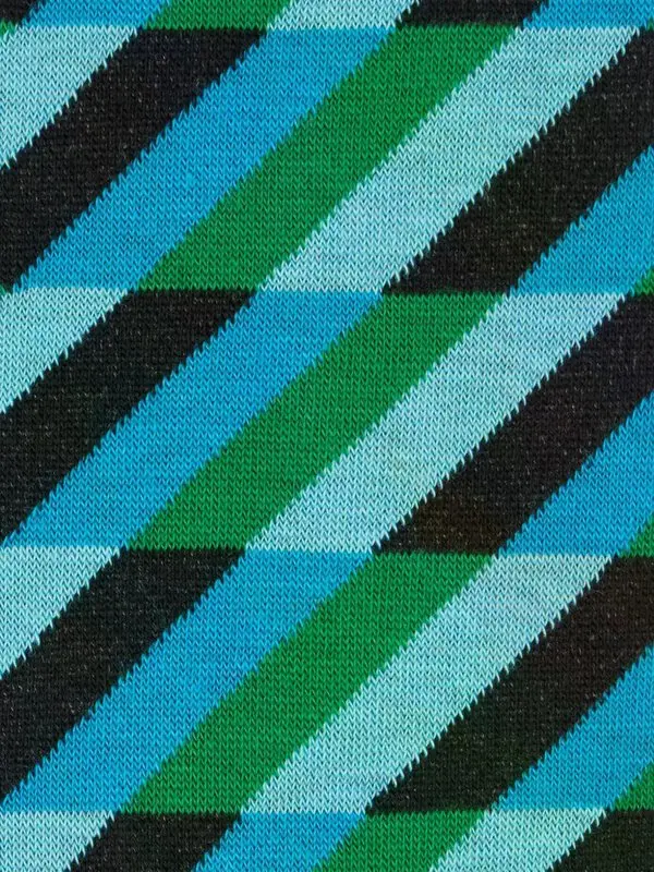 Paul Smith Diagonal-striped Cotton Socks
