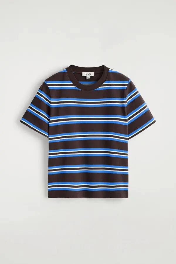 Cos Organic Cotton T-shirt - Brown