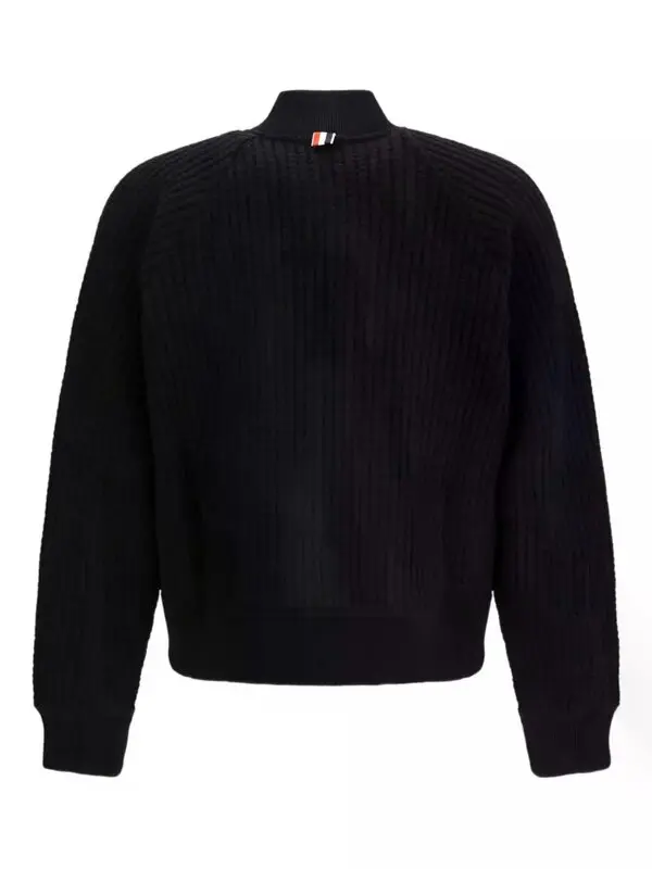 Thom Browne Honeycomb Zip Bomber Jacket
