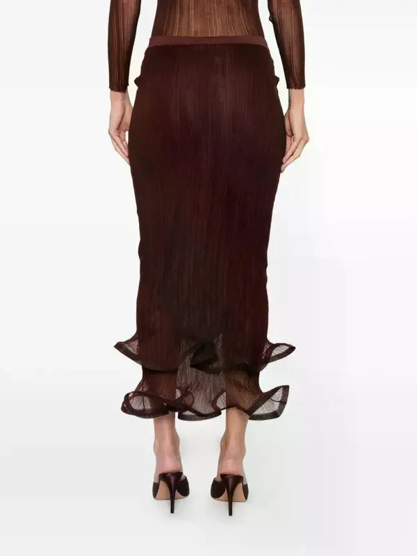 Simkhai Midi Ruffle Skirt